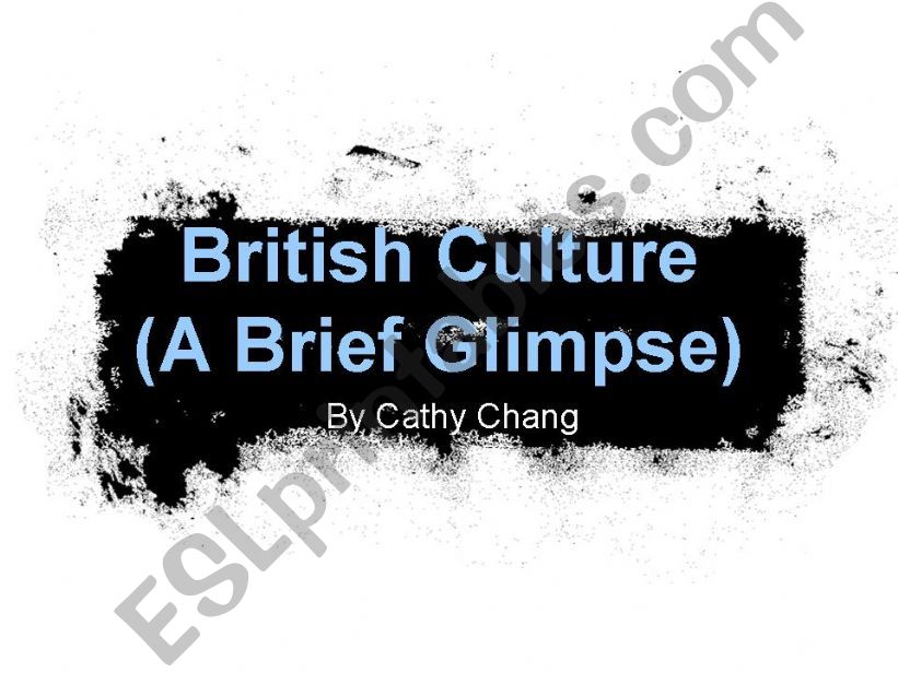 ESL - English PowerPoints: British Culture