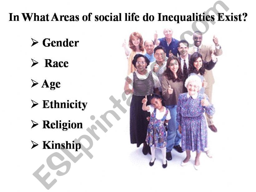 ESL - English PowerPoints: Social Inequality