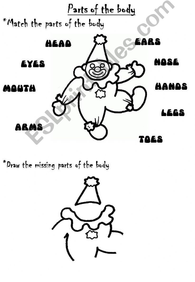 ESL English PowerPoints Parts Of The Body