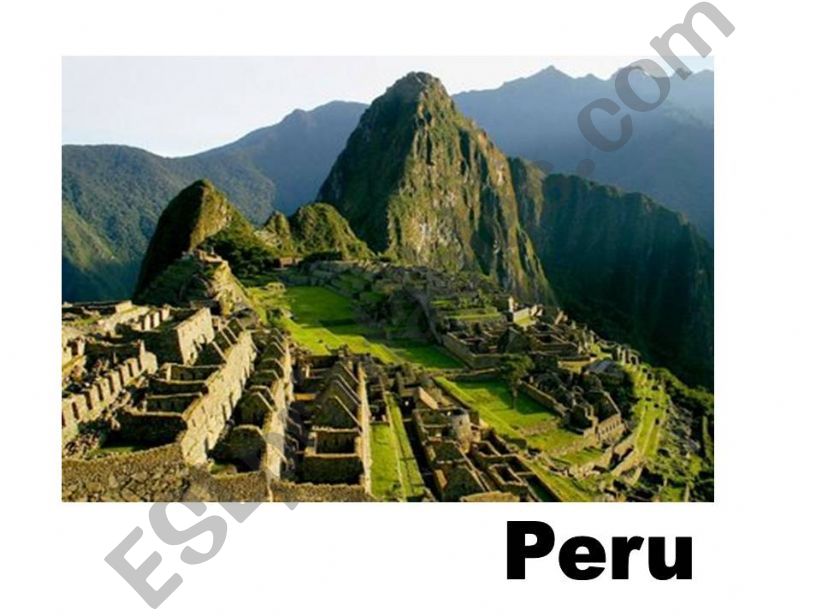 ESL - English PowerPoints: seven wonder of the worl