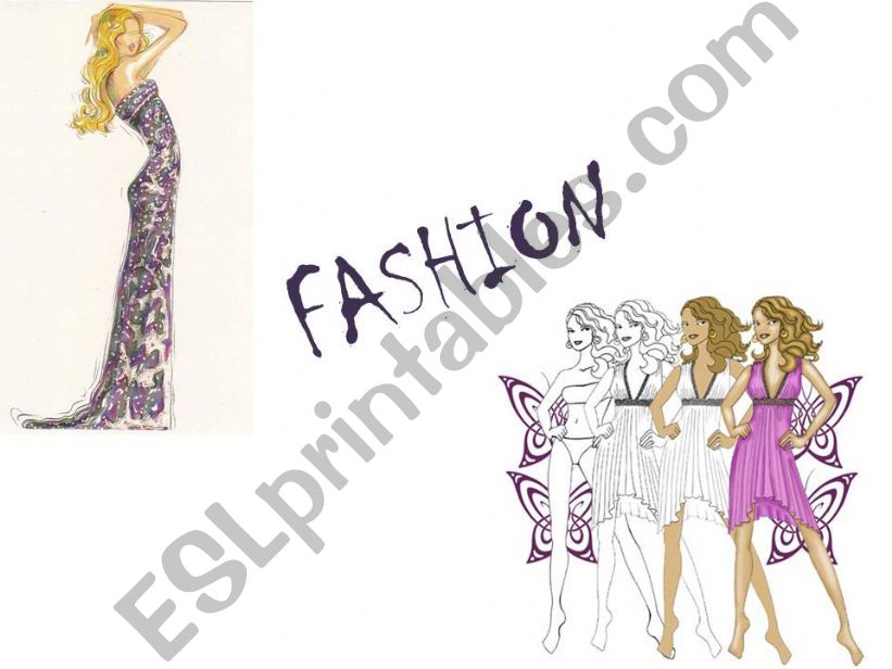 ESL - English PowerPoints: Fashion