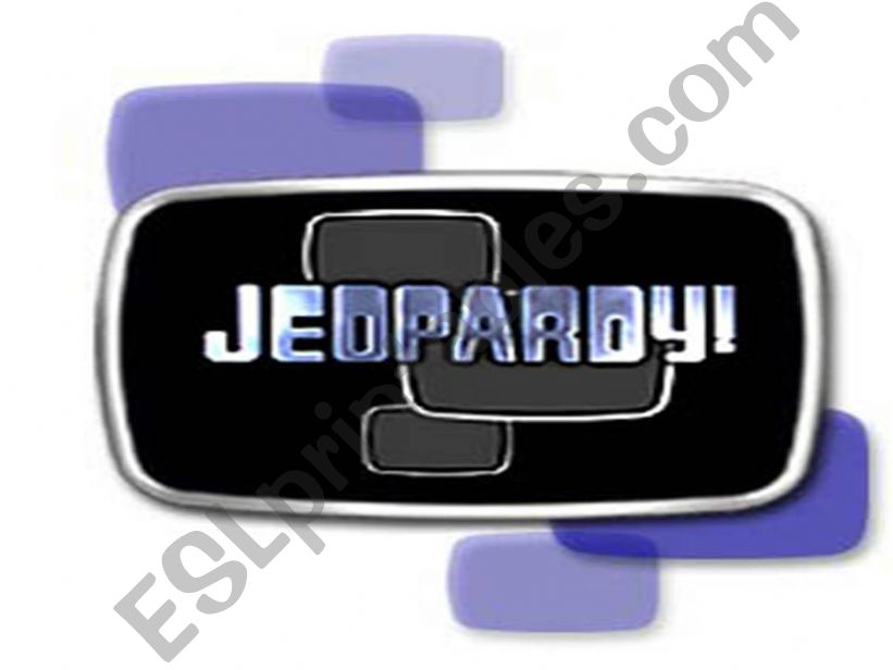 ESL - English PowerPoints: Native Americans Jeopardy