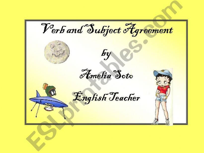 ESL - English PowerPoints: Subject and verb agreement