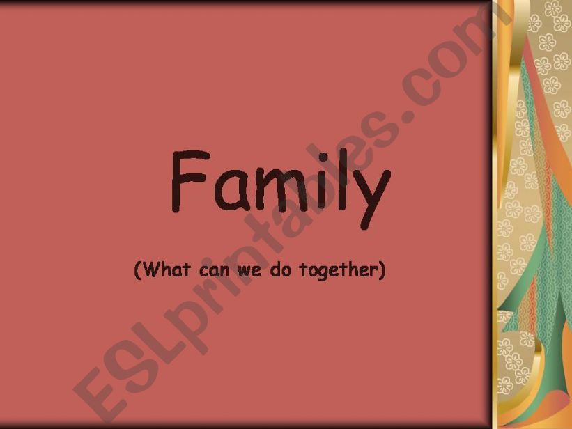 ESL - English PowerPoints: Family