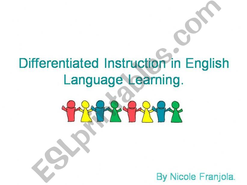 ESL - English PowerPoints: Differentiated Instruction in English ...