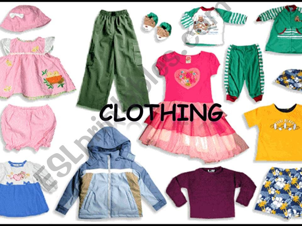 ESL - English PowerPoints: Clothing