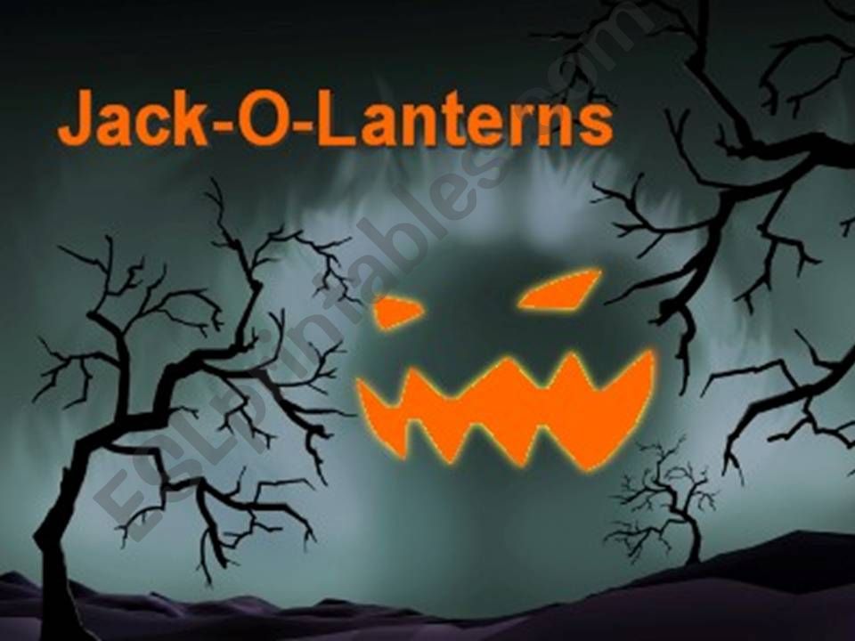 ESL - English PowerPoints: Jack-o-Lantern