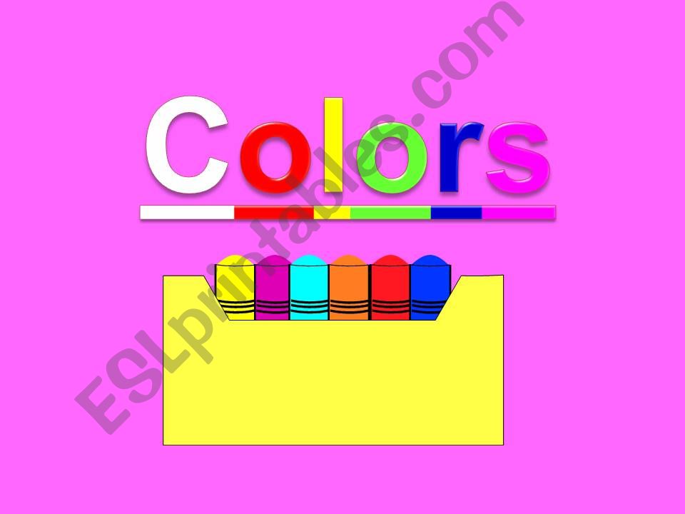 ESL - English PowerPoints: colours
