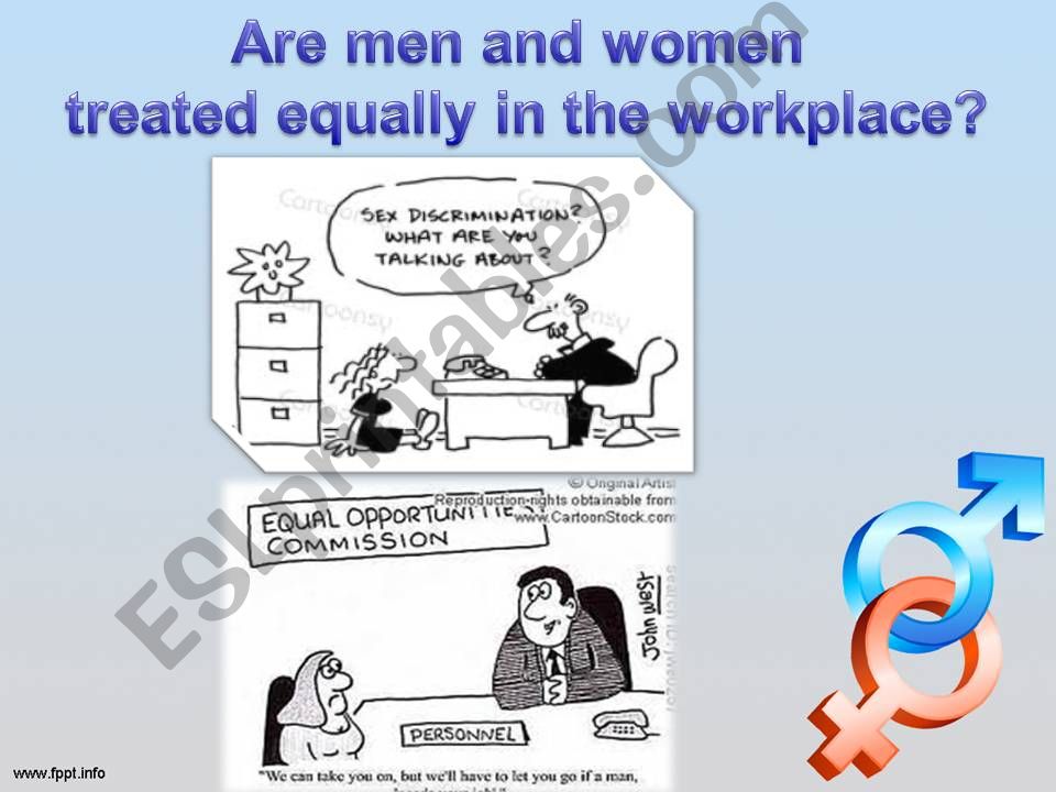Esl English Powerpoints Gender Discrimination
