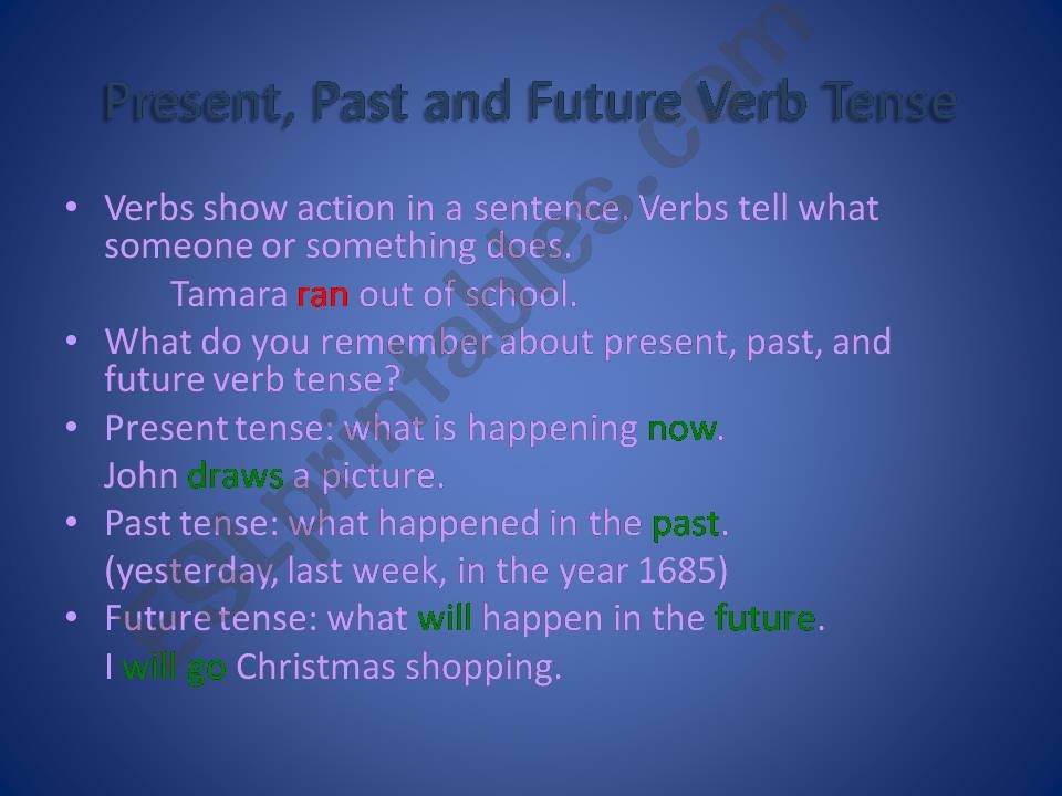 ESL English PowerPoints Verbs Present Past Future Tense esl-english-powerpoints-verbs-present-past-future-tense