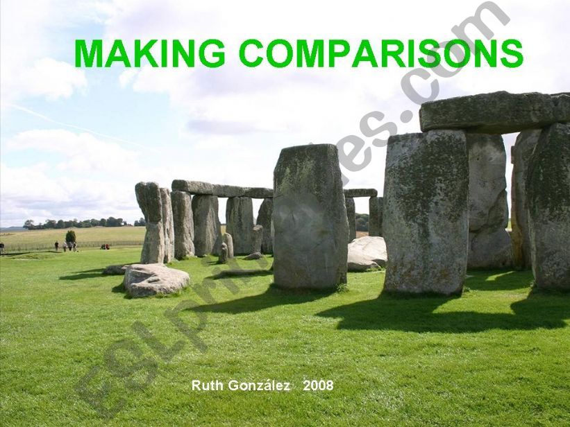 ESL - English PowerPoints: Making Comparisons