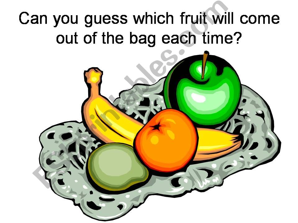 ESL - English PowerPoints: Guess the Fruit