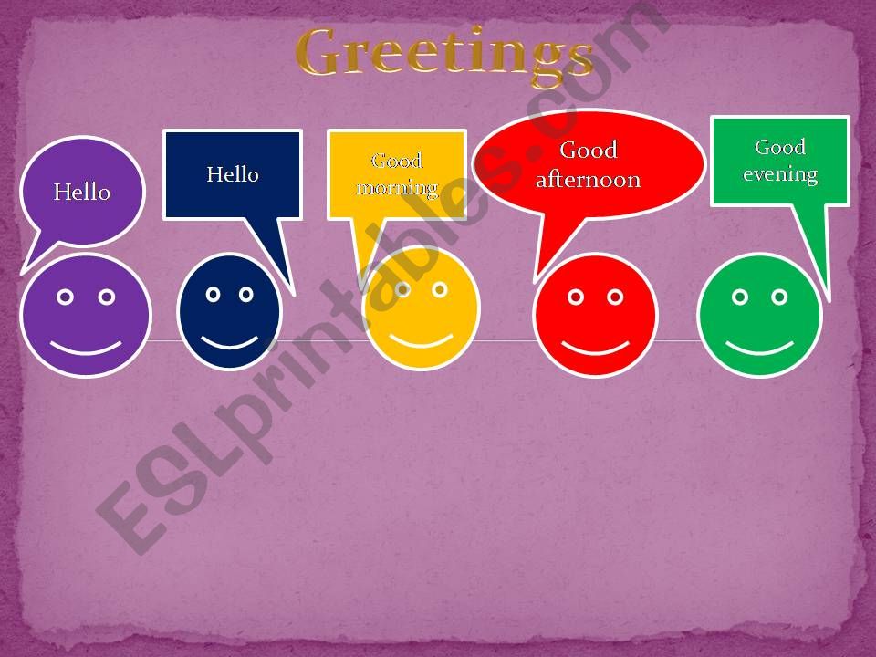 ESL - English PowerPoints: Greeting and introductions
