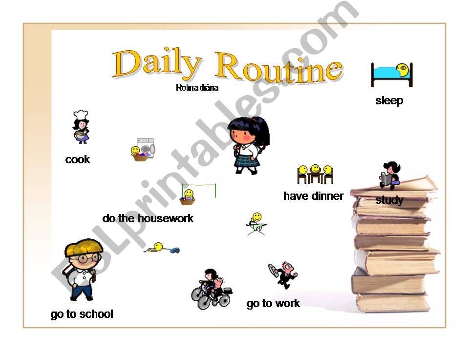 ESL - English PowerPoints: daily routines