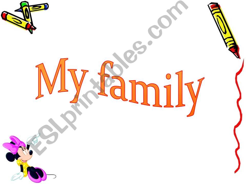 ESL - English PowerPoints: My family