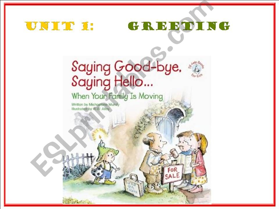 ESL - English PowerPoints: hello and goodbye