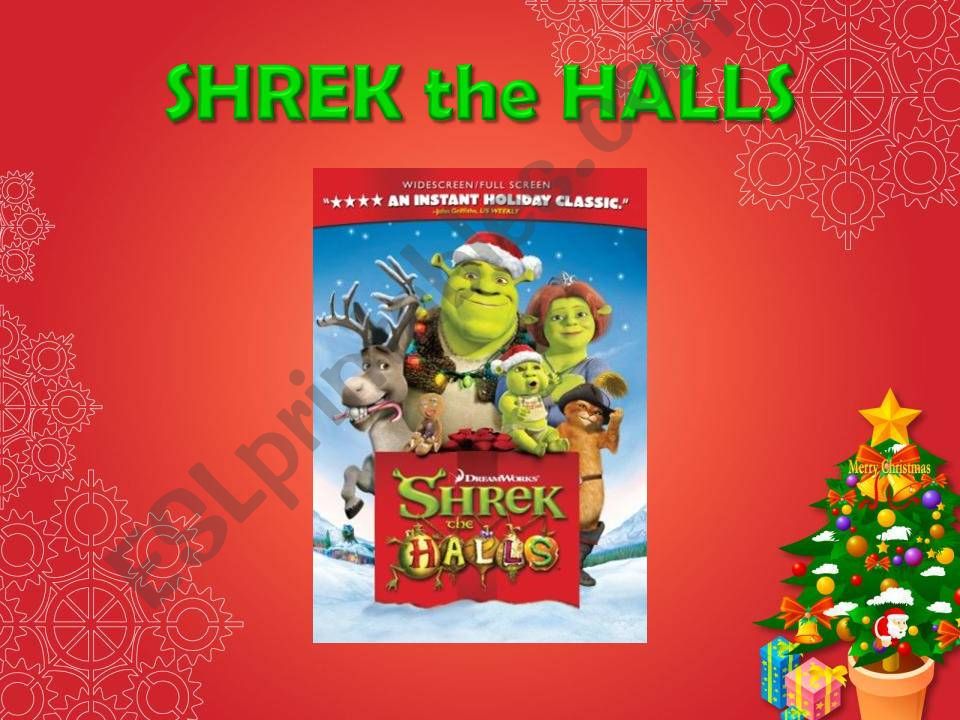 ESL - English PowerPoints: Shrek the Halls (Characters)