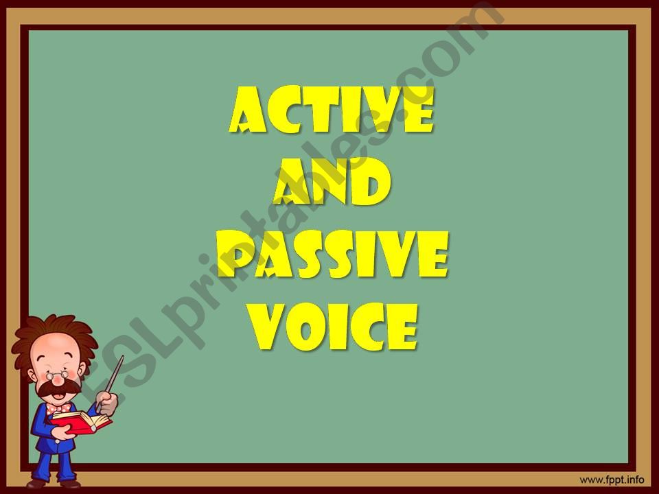 ESL - English PowerPoints: active and passive