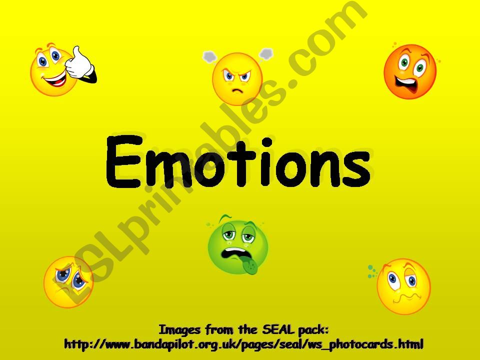 ESL - English PowerPoints: emotions