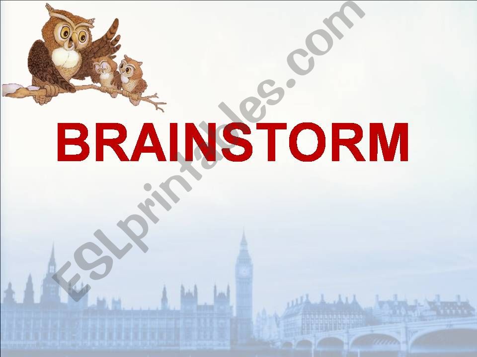 ESL - English PowerPoints: Brainstorm