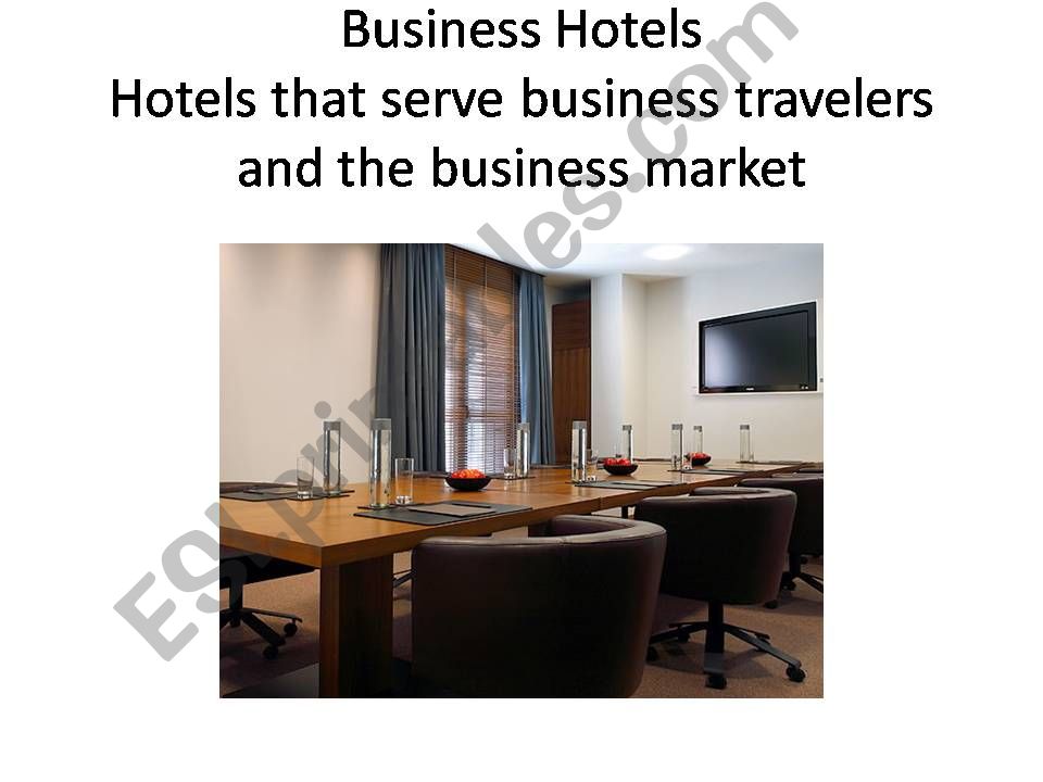 ESL - English PowerPoints: Hotels
