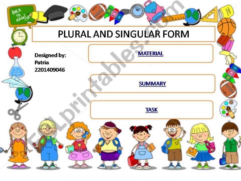 ESL - English PowerPoints: Plural and Singular