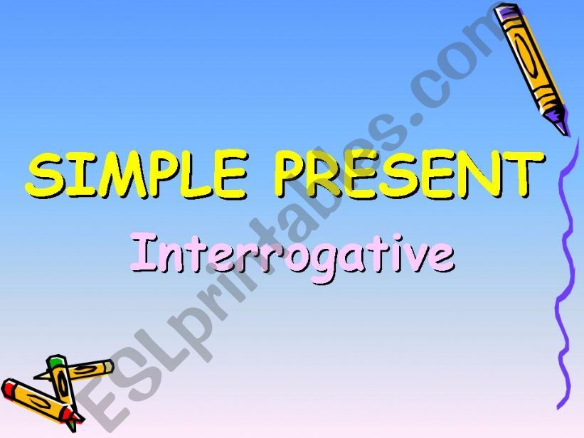 Esl English Powerpoints Simple Present Interrogative Exercises 2 2