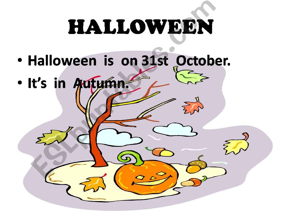 ESL - English PowerPoints: Halloween