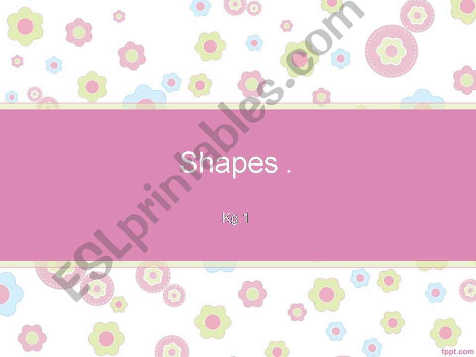 ESL - English PowerPoints: shapes