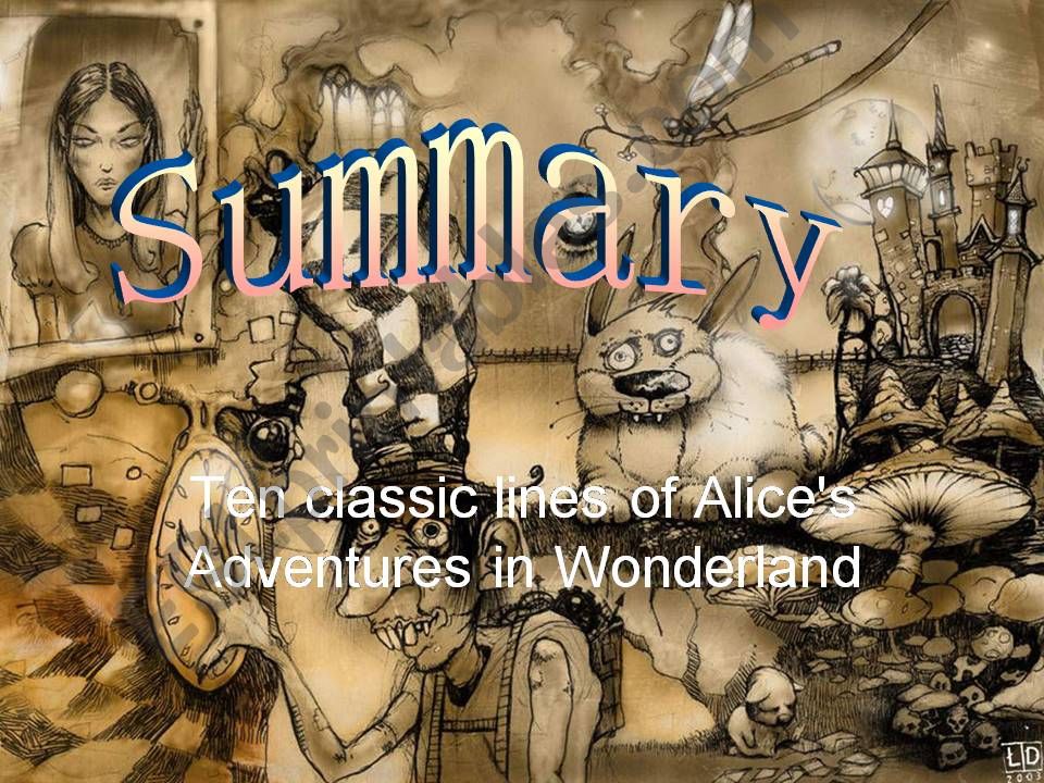 ESL - English PowerPoints: Alice in wonderland