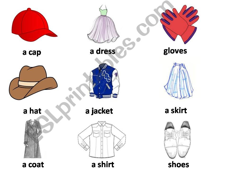 ESL - English PowerPoints: Flashcards_Clothes