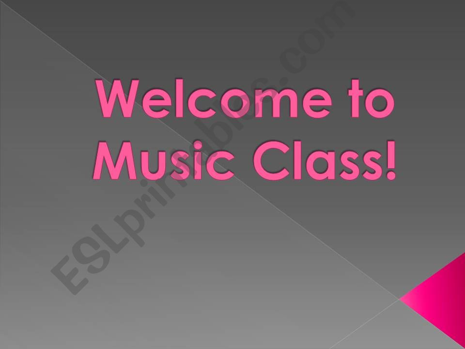 ESL - English PowerPoints: Middle School Music PPT