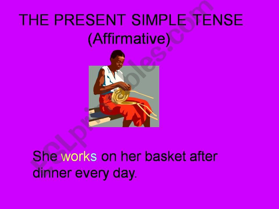 ESL - English PowerPoints: simple present tense