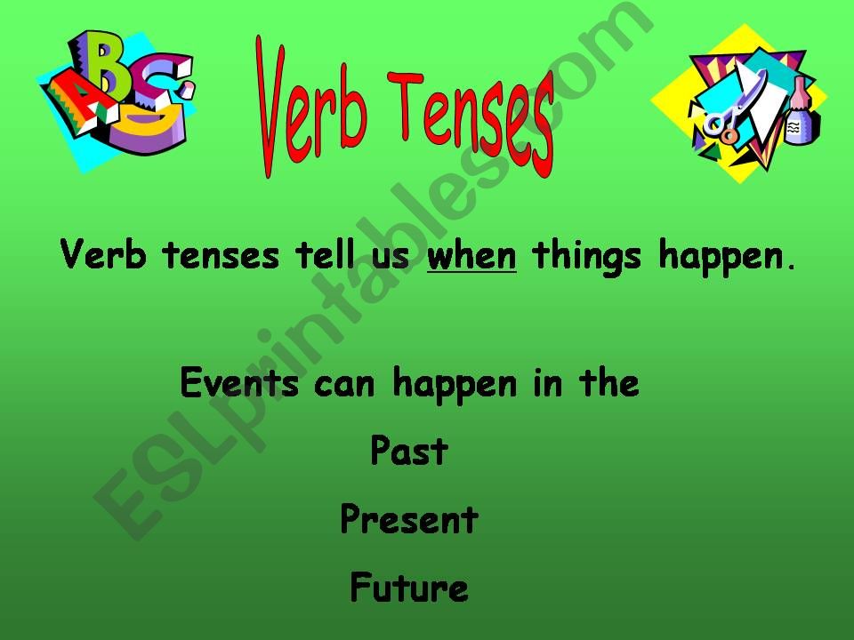 ESL - English PowerPoints: Intro to Verb Tenses
