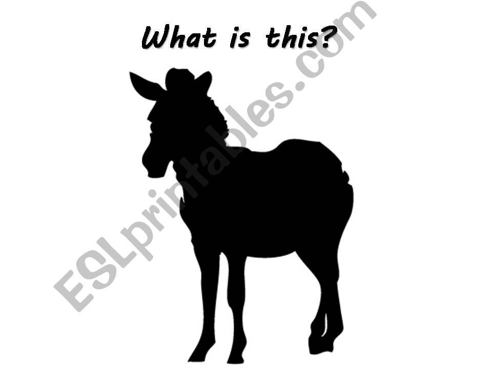 ESL - English PowerPoints: Guessing the animal