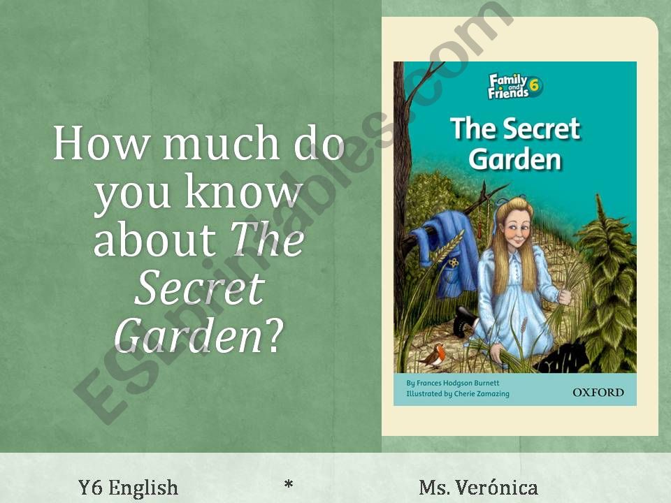 ESL - English PowerPoints: The Secret Garden