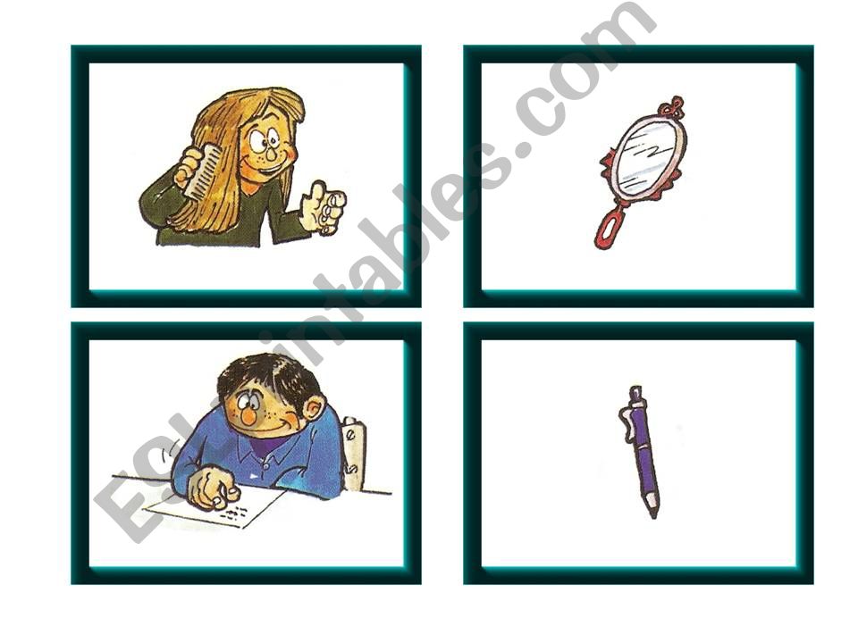 ESL - English PowerPoints: Matching Cards-What´s in your hands