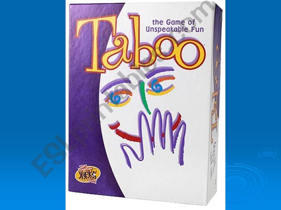 ESL - English PowerPoints: Taboo Game