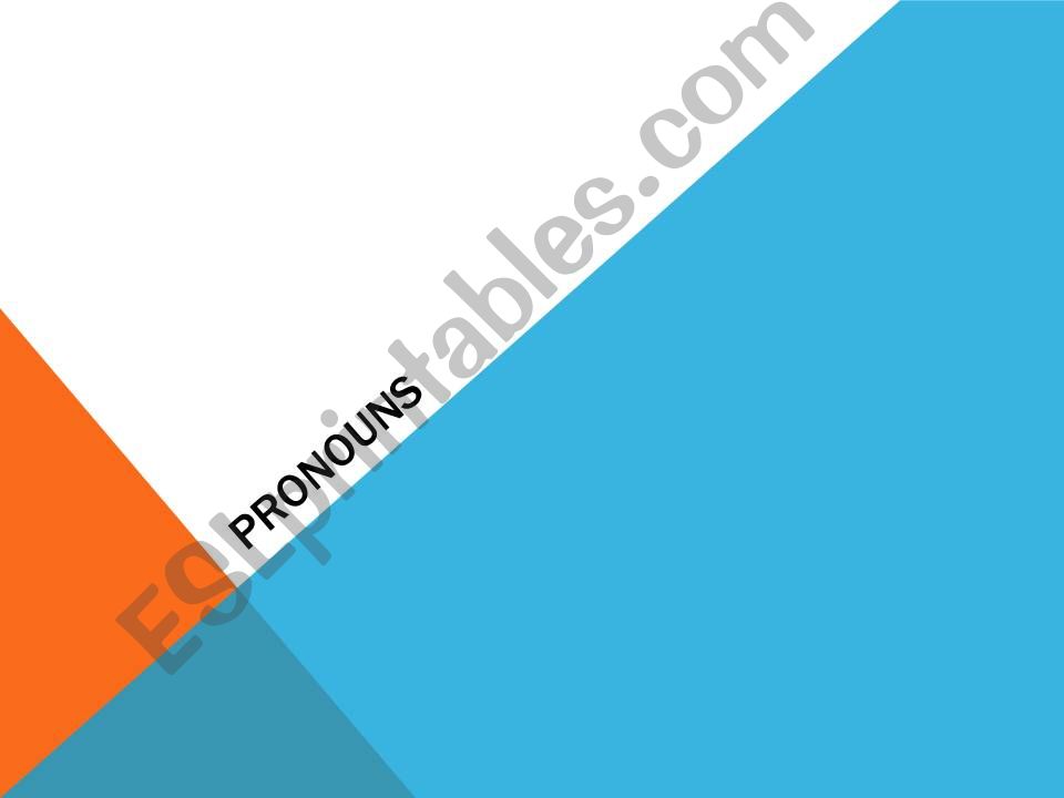 ESL - English PowerPoints: Pronouns