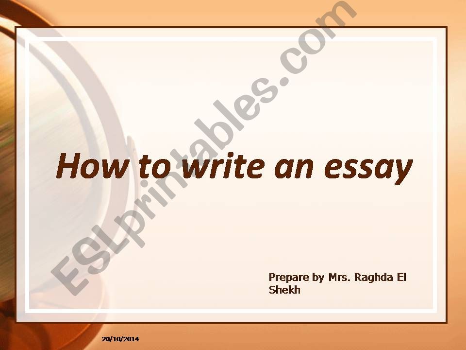 ESL - English PowerPoints: introduction to writing