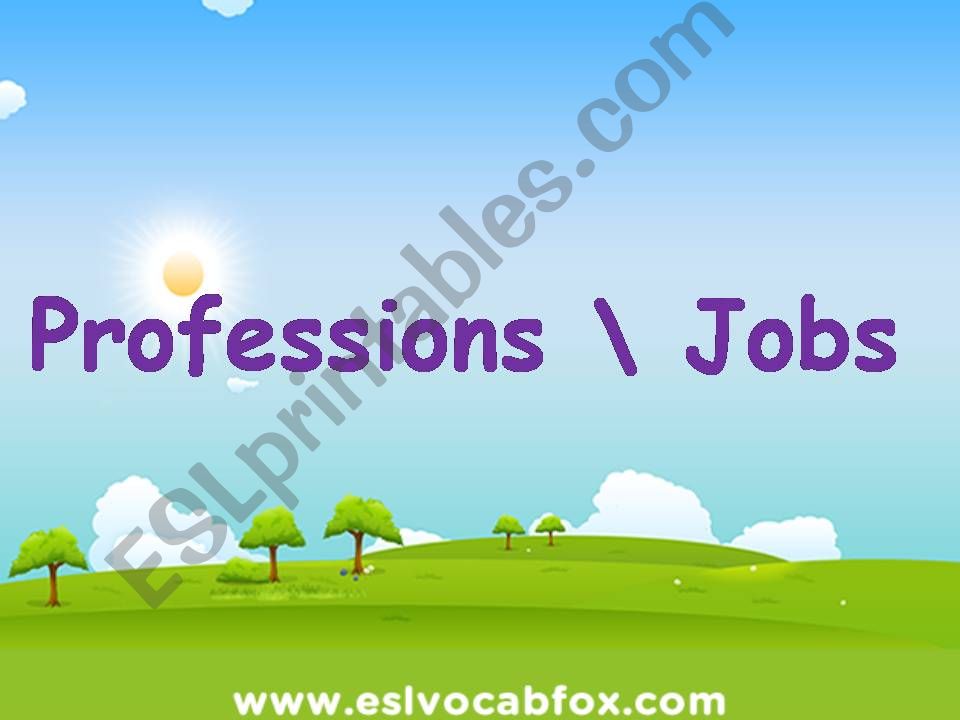 ESL - English PowerPoints: Occupation