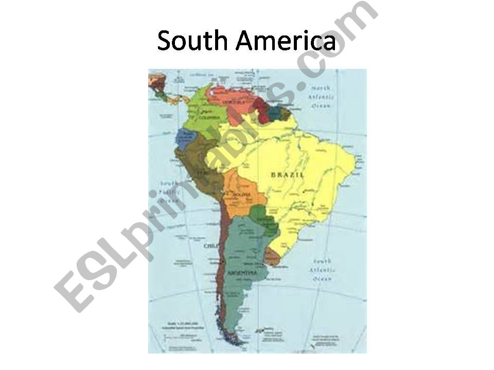 ESL - English PowerPoints: South America