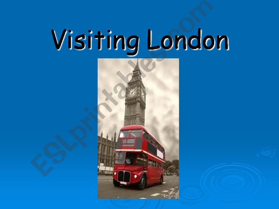 ESL - English PowerPoints: Visiting London