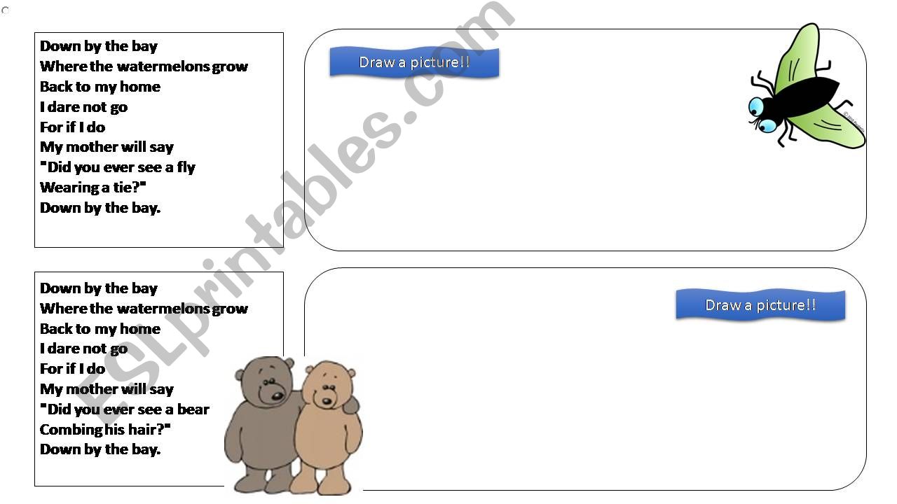 ESL - English PowerPoints: Down By the Bay