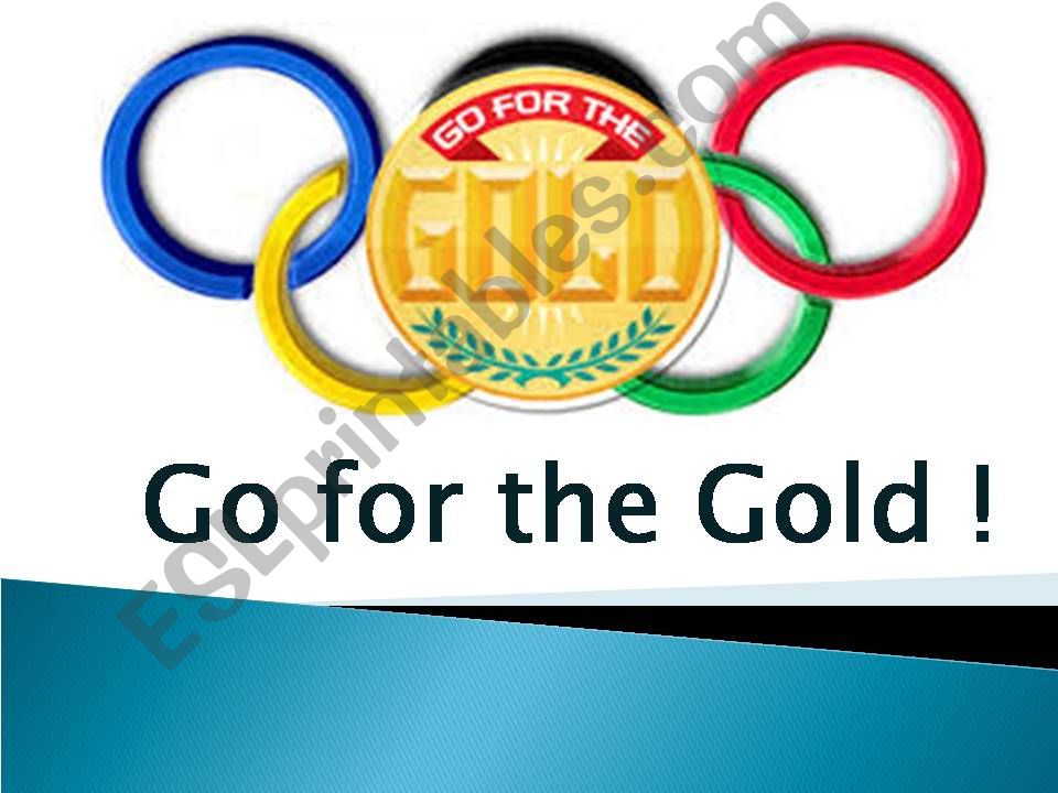 ESL - English PowerPoints: Go for the Gold (Olympics)