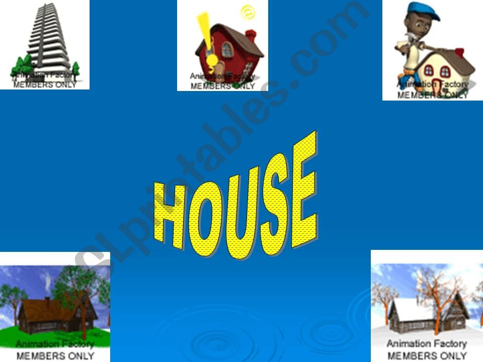 ESL - English PowerPoints: parts of the house
