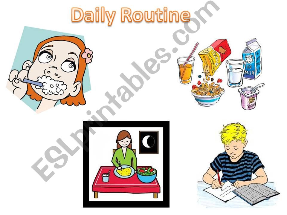 ESL - English PowerPoints: Daily Routine