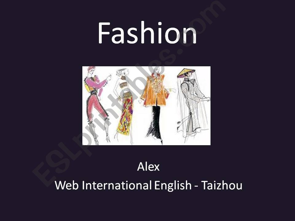 ESL - English PowerPoints: Fashion