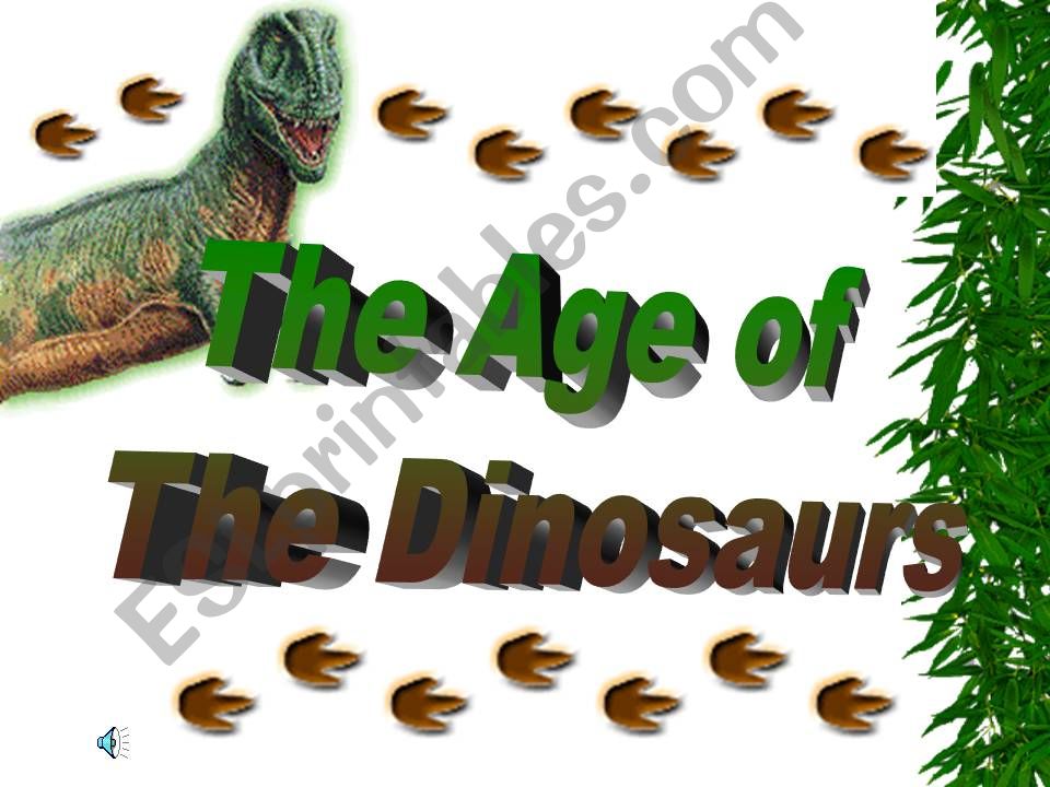 ESL - English PowerPoints: Dinosours