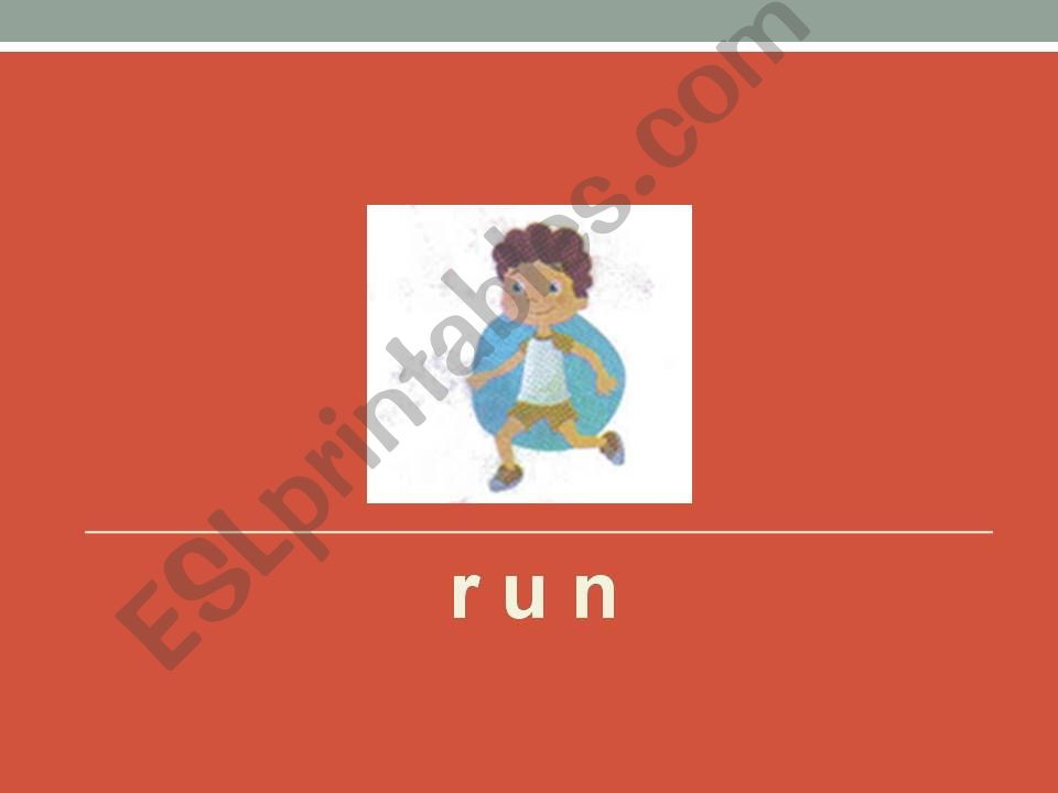 ESL - English PowerPoints: Flashcards Action Verbs